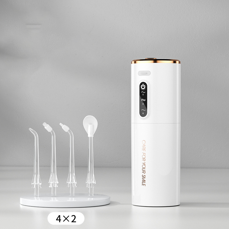 Очиститель воды, выбор воды для чистки и зубной нити, 3 режима ирригатора полости рта 9,47 унции Очиститель зубной нити,4 форсунки, белый