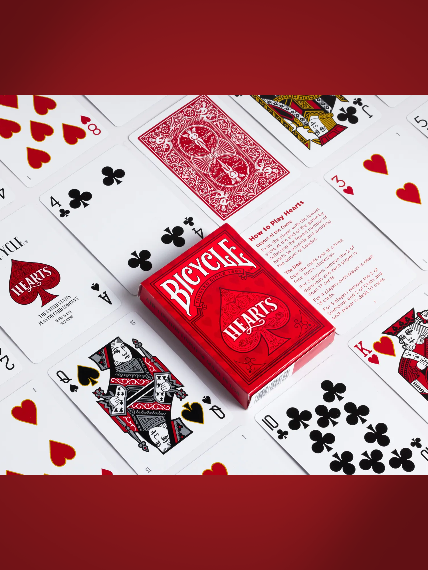 Bicycle Hearts, игральные карты — фото 1