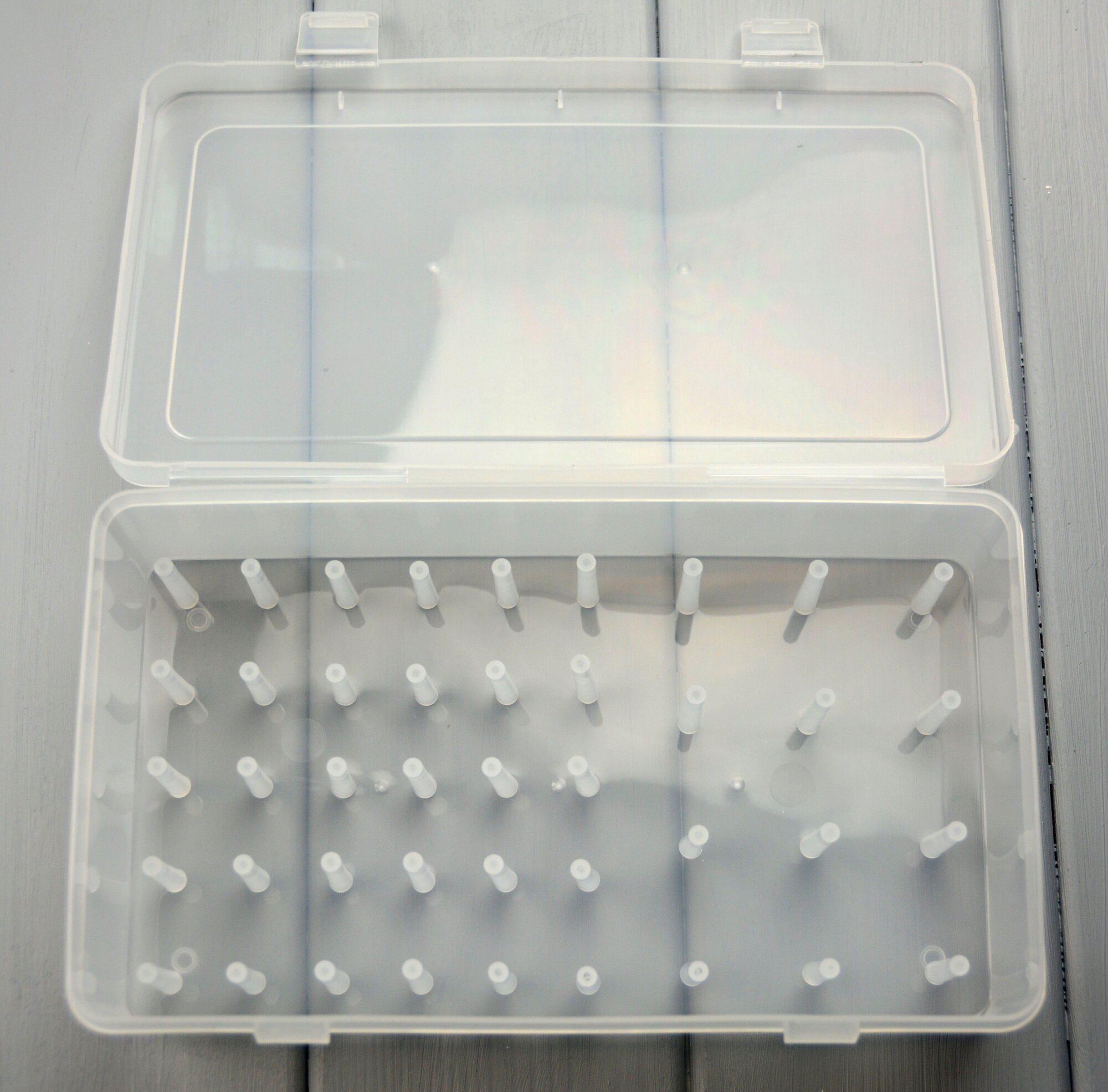 Органайзер пластиковый для мулине К-30, 42 конуса цвет прозрачный (арт: К-30)