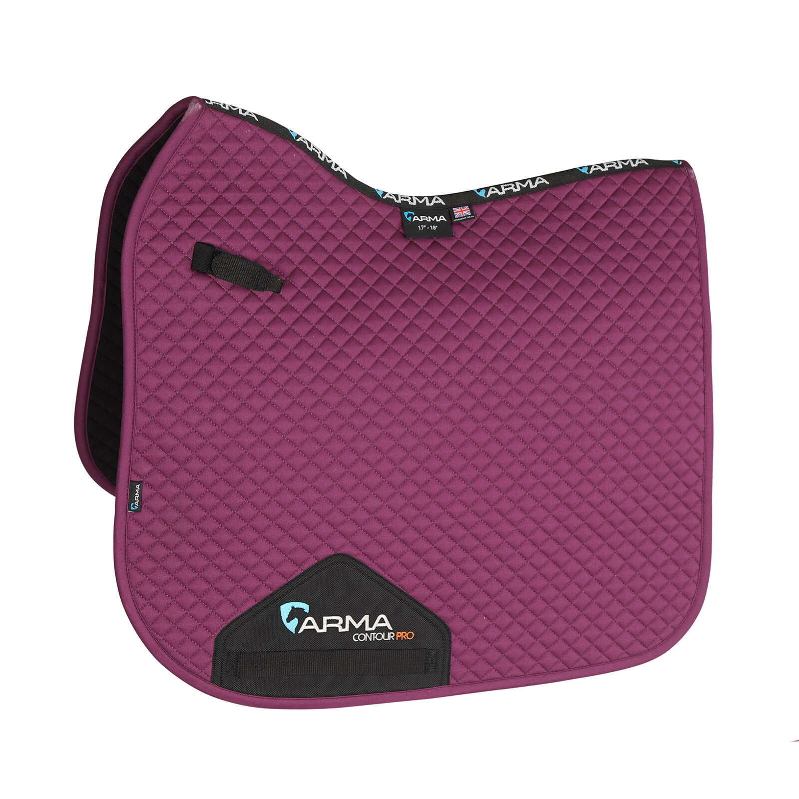 Вальтрап для лошади выездковый ARMA, сливовый, 17'-18'(56см) (Великобритания)