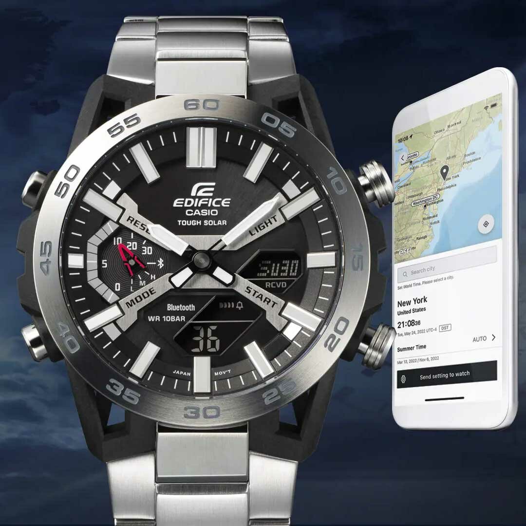 Наручные часы CASIO Edifice, серый — фото 1