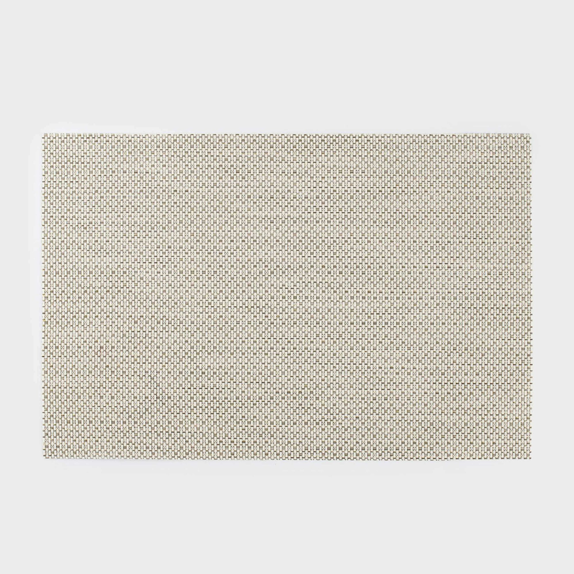 Салфетка под приборы, 30x45 см, ПВХ, прямоугольная, светло-серая, Solid