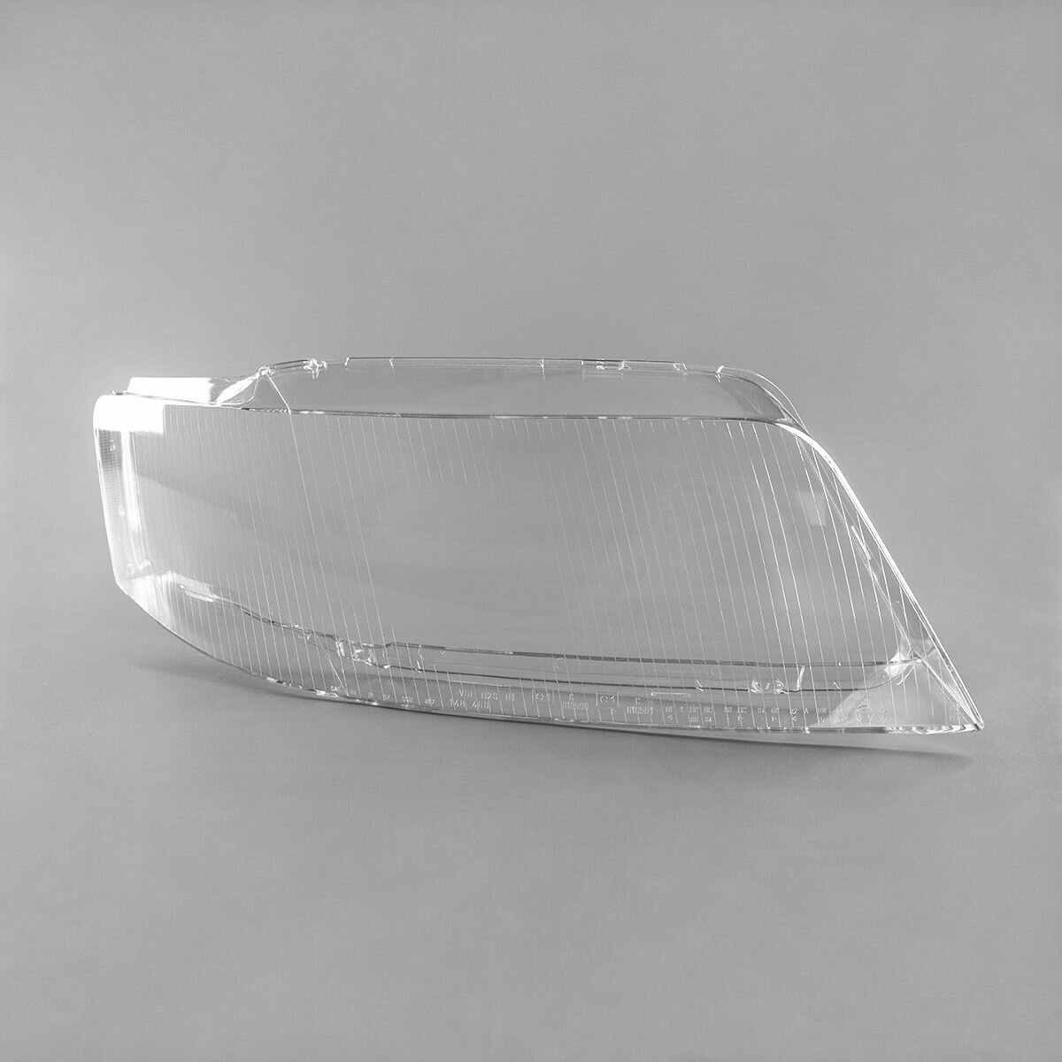 Стекло фары, правое, поликарбонат, для автомобилей Audi A6 C5 1997-2001/A6 C5 Allroad 2000-2005