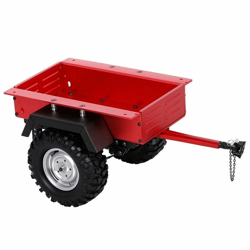 Металлический прицеп автомобильного бункера Trail осевого SCX10 совместим с Trx4 D90 Redcat 1/10 RC Гусеничный автомобиль DIY Запчасти,
