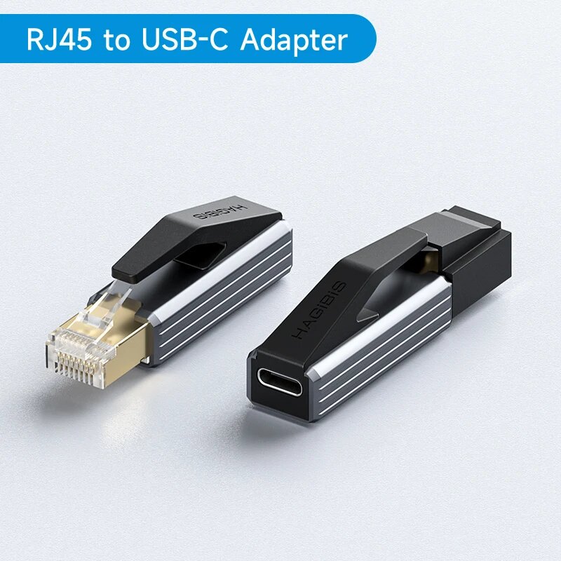 Адаптер Hagibis USB-C На Ethernet, 1 Гбит/с, Гигабитный Сетевой Конвертер USB-C В RJ45 Для MacBook Pro, iPhone 16, iPad, XPS