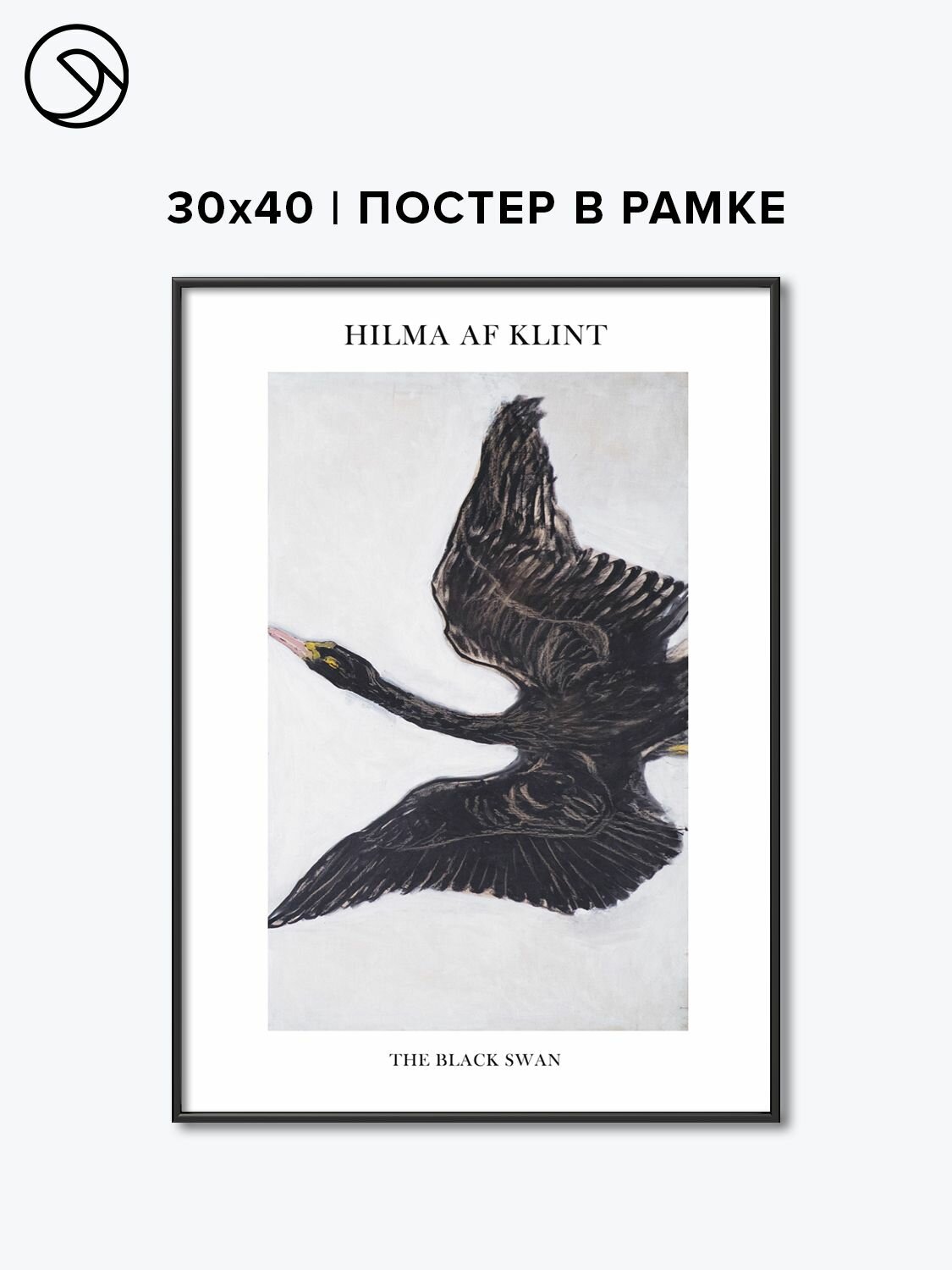 Постер 30х40 в рамке Postermarkt The Black Swan