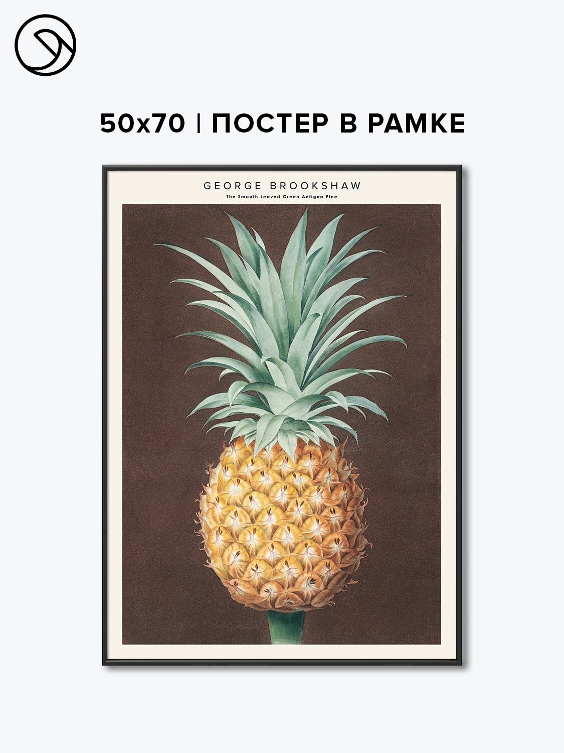 Постер в рамке 50х70 Postermarkt Ананас