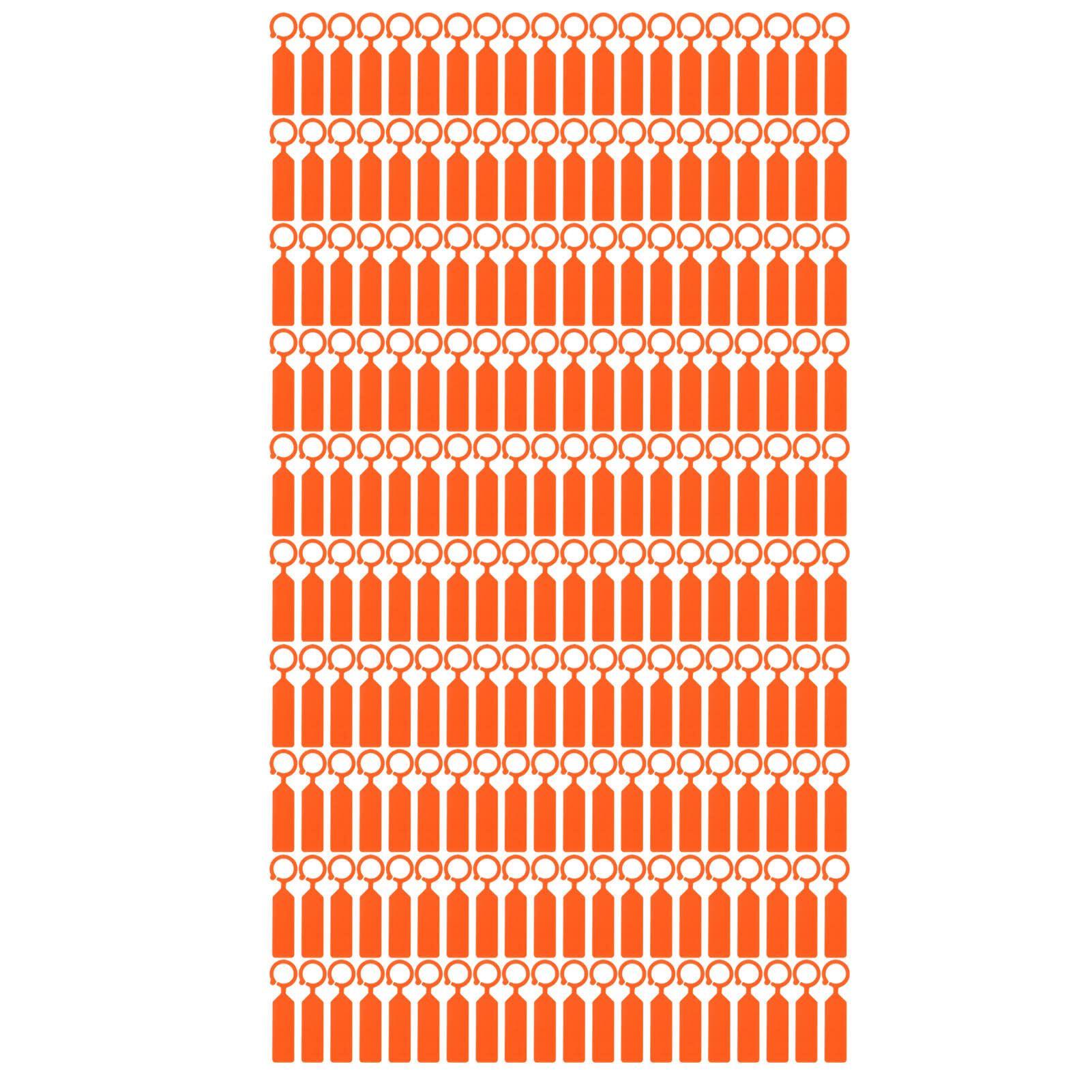 100 шт, бирка для растений, висячие цветочные этикетки, маркеры для знаков, садовый аксессуар 11x2,4 см, оранжевый