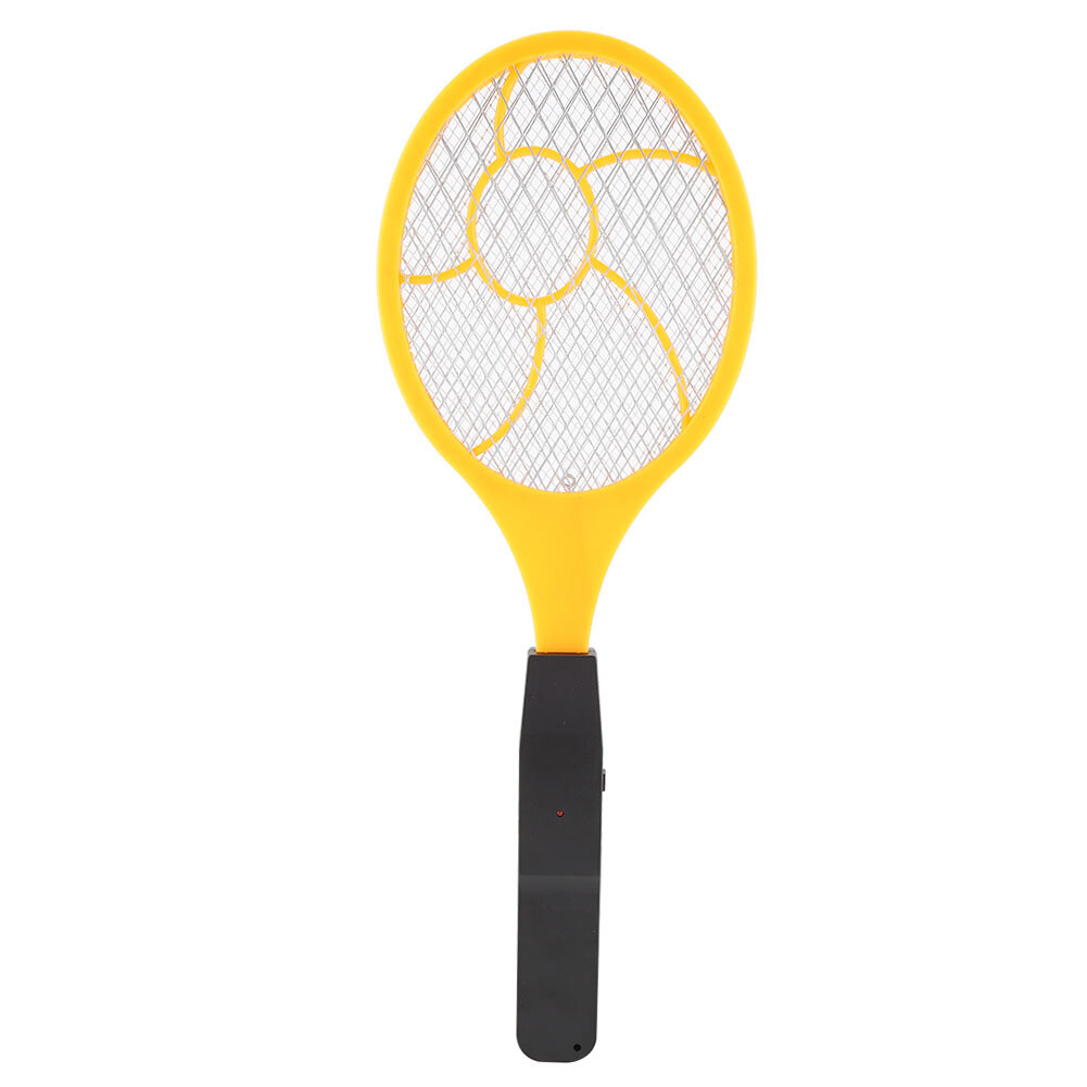 Три слоя электрической мухи комаров Swatter Bug Zapper Racket Insects Killer (желтый)