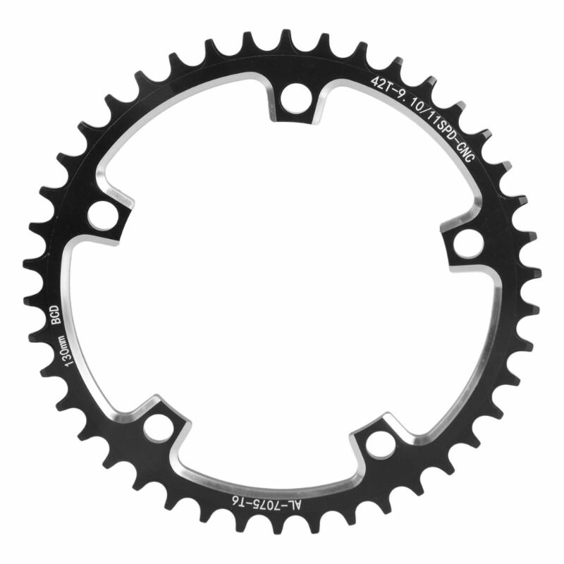 Дорожный велосипед с положительной и отрицательной передачей на одном диске-42T-130BCD черный