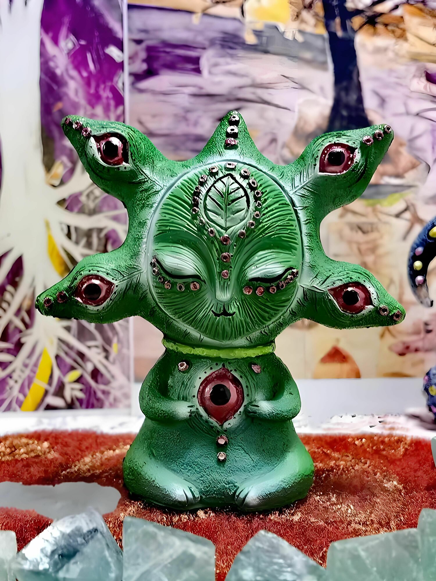 Модель трехглазого инопланетянина, 10 см.