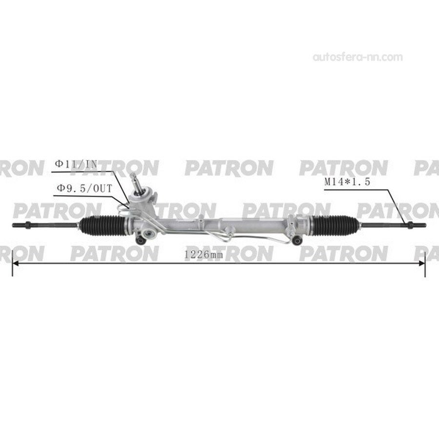PATRON PSG3081 Рейка рулевая