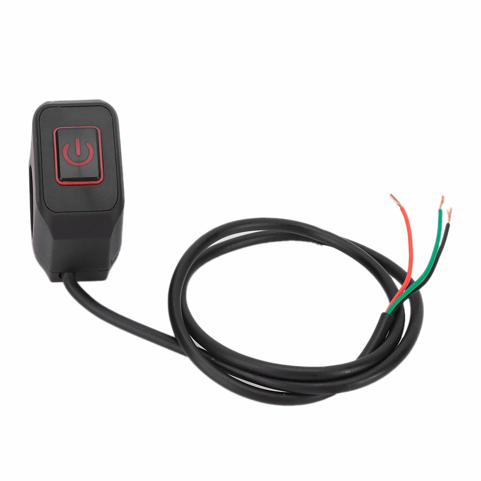 Водонепроницаемая кнопка на руль 22мм, для дальнего света, красная