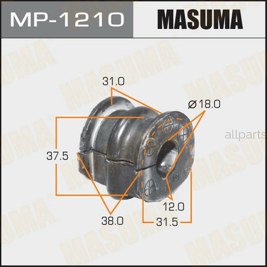 MASUMA MP-1210 втулка стабилизатора!\ Nissan Micra