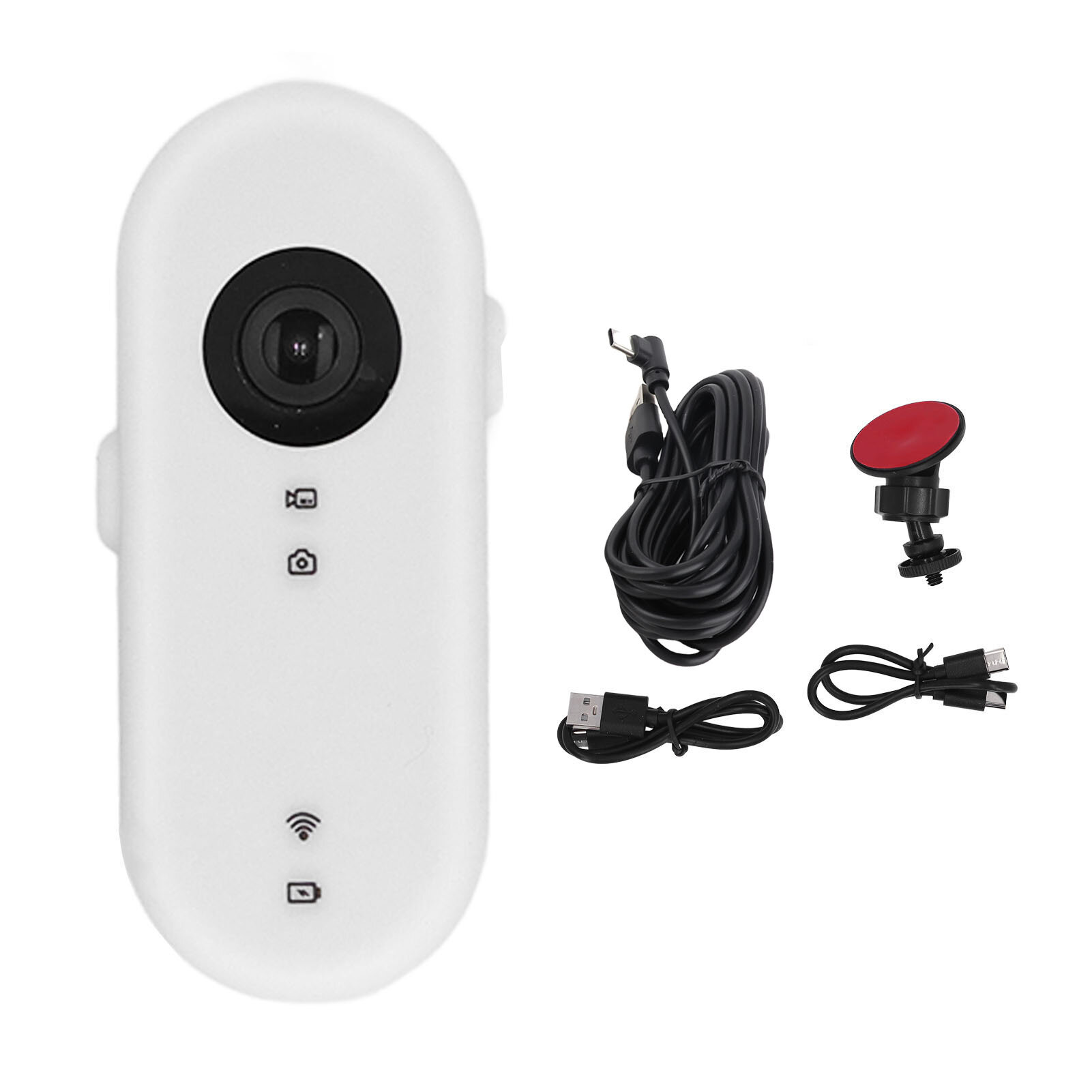 2.4G WiFi Small Dash Cam Wireless Loop Recording Wide Angle 1080P HD Anti Shake Pov Action Camera for Cycling Vlogging Motorcycle