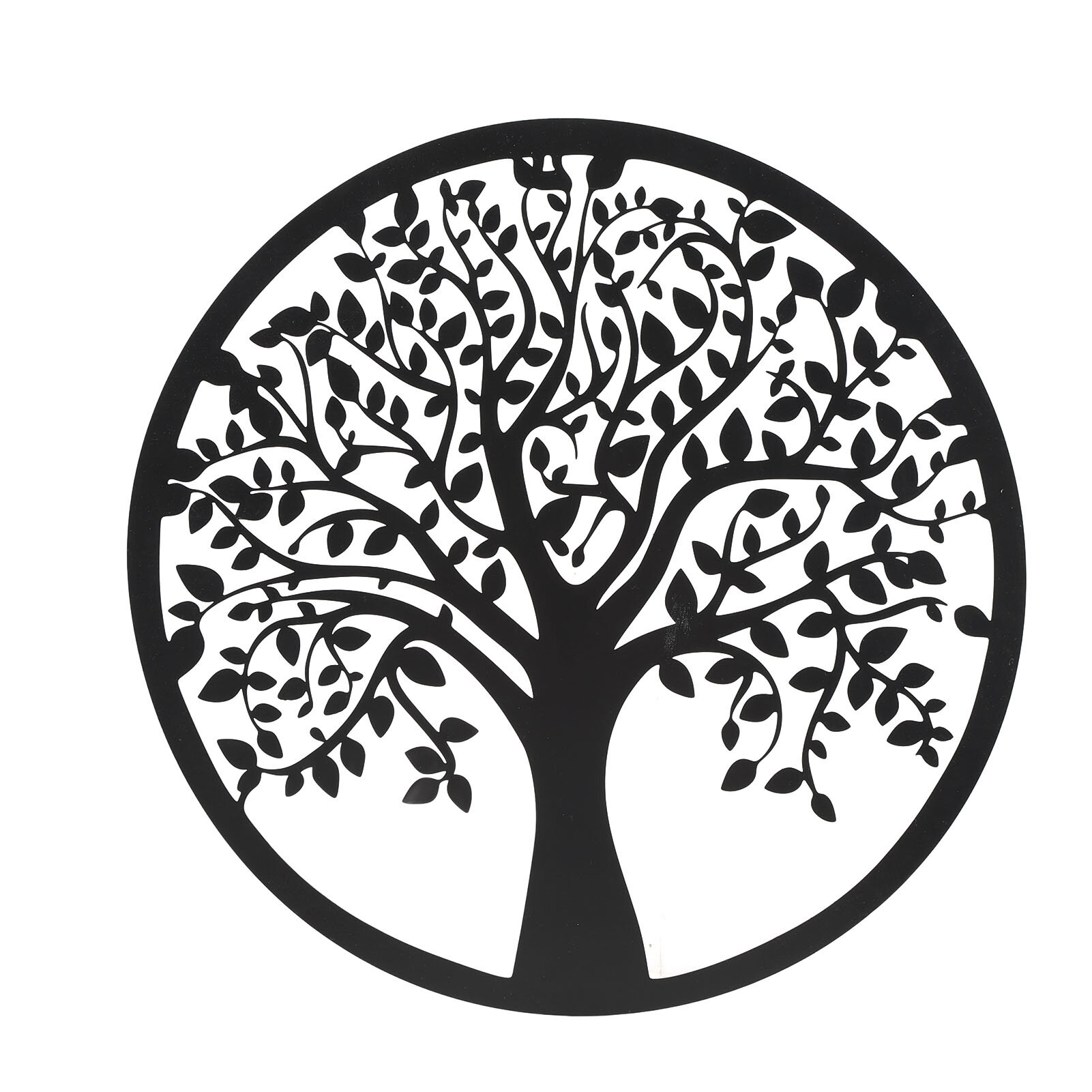 Декоративная металлическая табличка «Древо жизни» для ванной комнаты, кухни, гостиной и спальни, 30 см, черная.