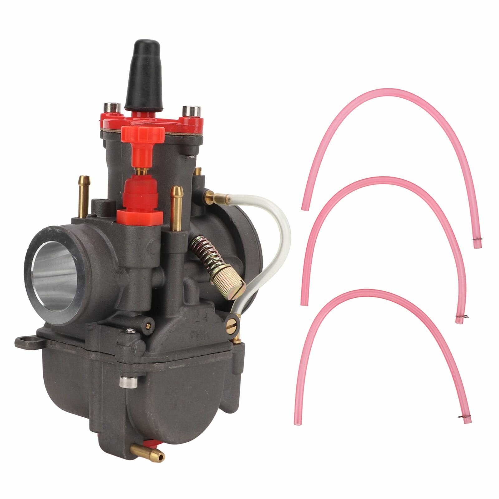 Карбюратор 24 мм в сборе для квадроцикла 50 куб. см-110 куб. см, универсальный металлический карбюратор, черный