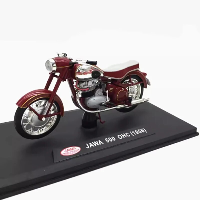 WELLY Статичная модель мотоцикла Jawa 1/18 металлический Бордовый, A 118M-012-1