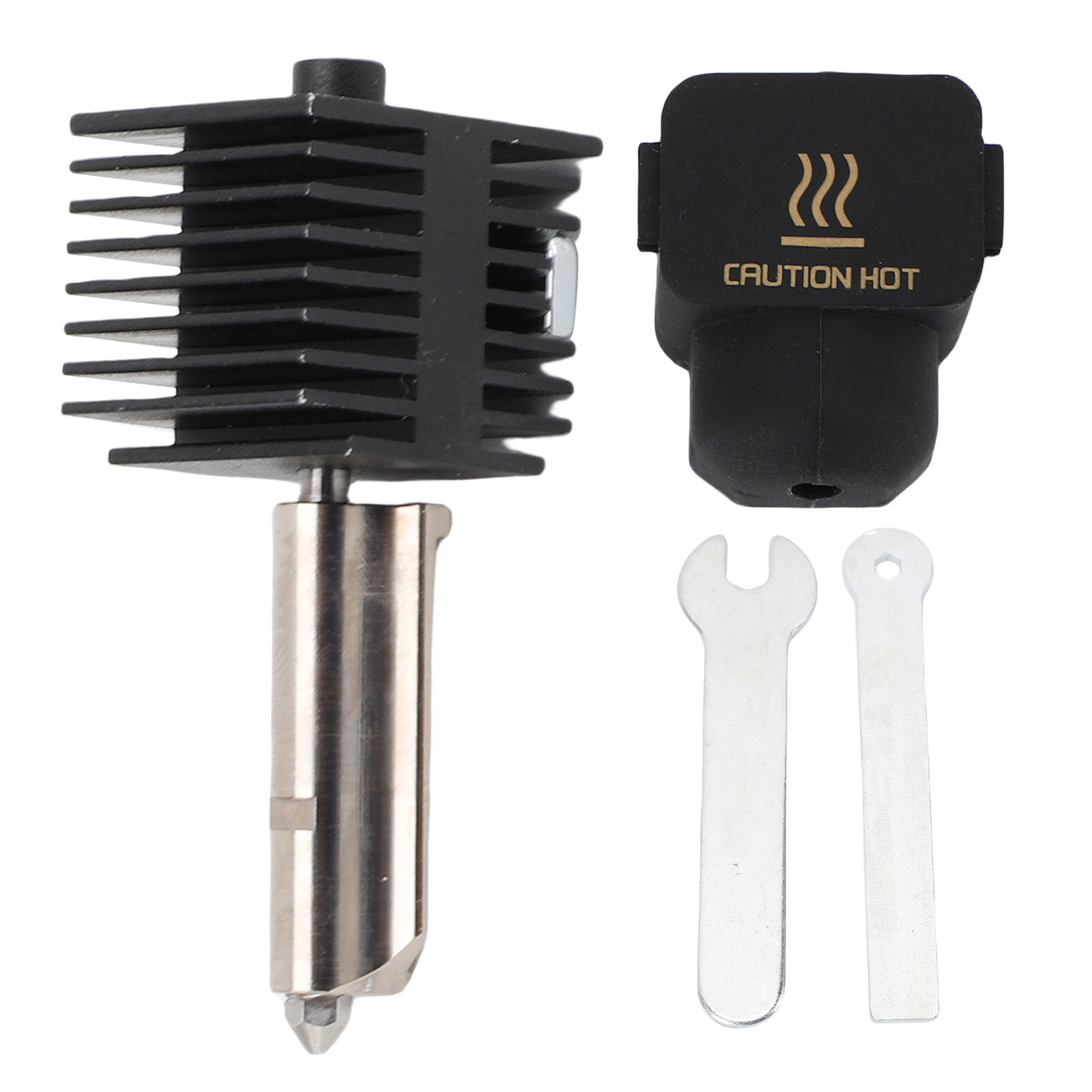 Комплект нагревательного блока для 3D-принтера A1 Mini 0.4mm: съемное сопло из нержавеющей стали, экструдер, нагревательный блок для хотэнда.