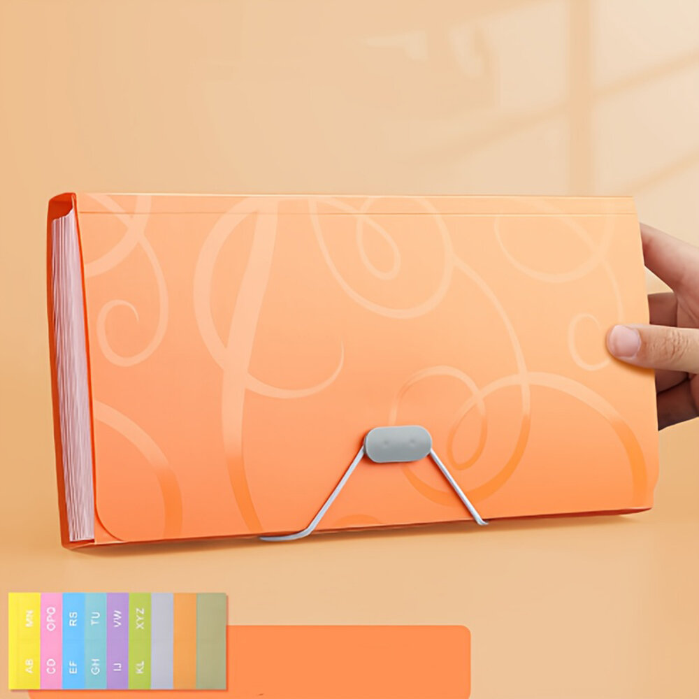 Папка-органайзер формата А6 с 13 карманами, расширяющаяся, с водонепроницаемым чехлом. В комплекте лист наклеек. Подходит для дома, офиса и школы.