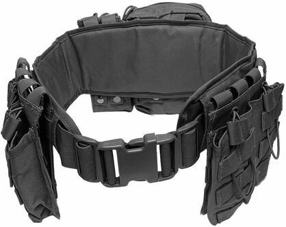 Тактический пояс с подсумками/Тактический варбелт с подсумками черный