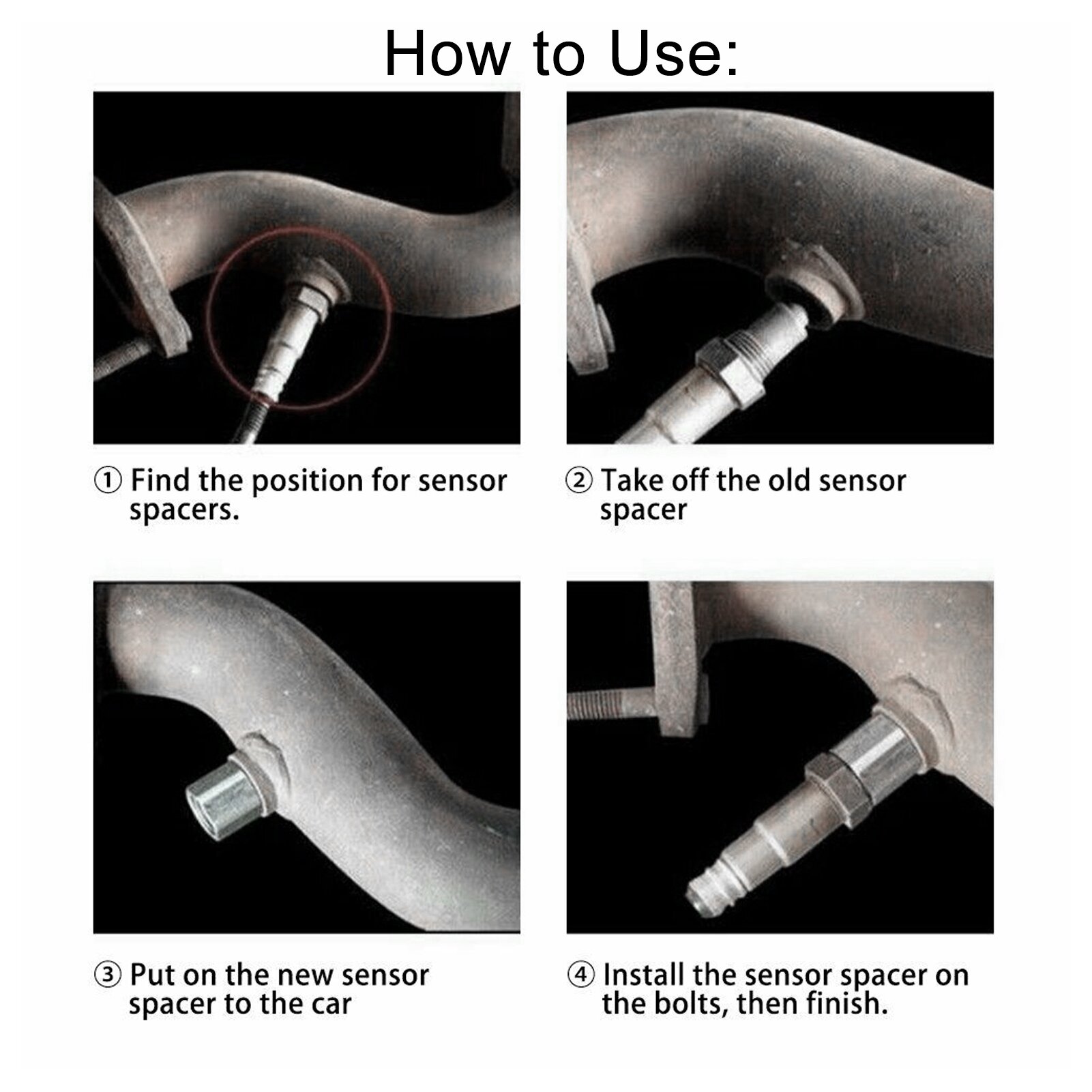 Датчик кислорода O2 из нержавеющей стали, проставка, адаптер, пробка, каталитический нейтрализатор, фиксатор, контрольная лампа двигателя M18 x 1,5