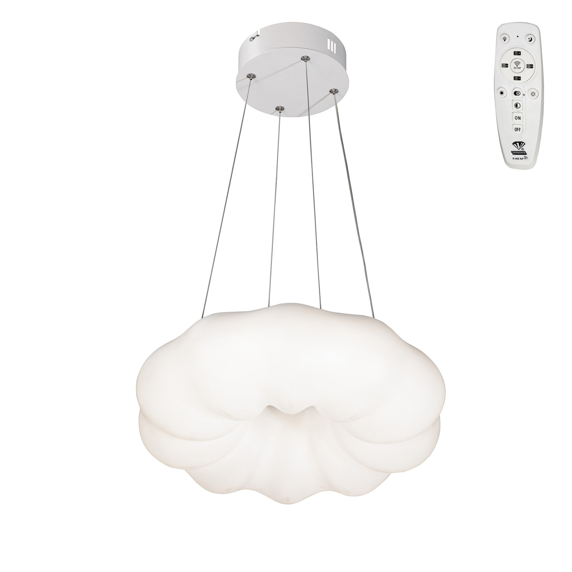 Люстра Vitaluce V2112DT-0/1S LED, мощность 37 Вт, IP20, пульт ДУ, регулировка цветовой температуры