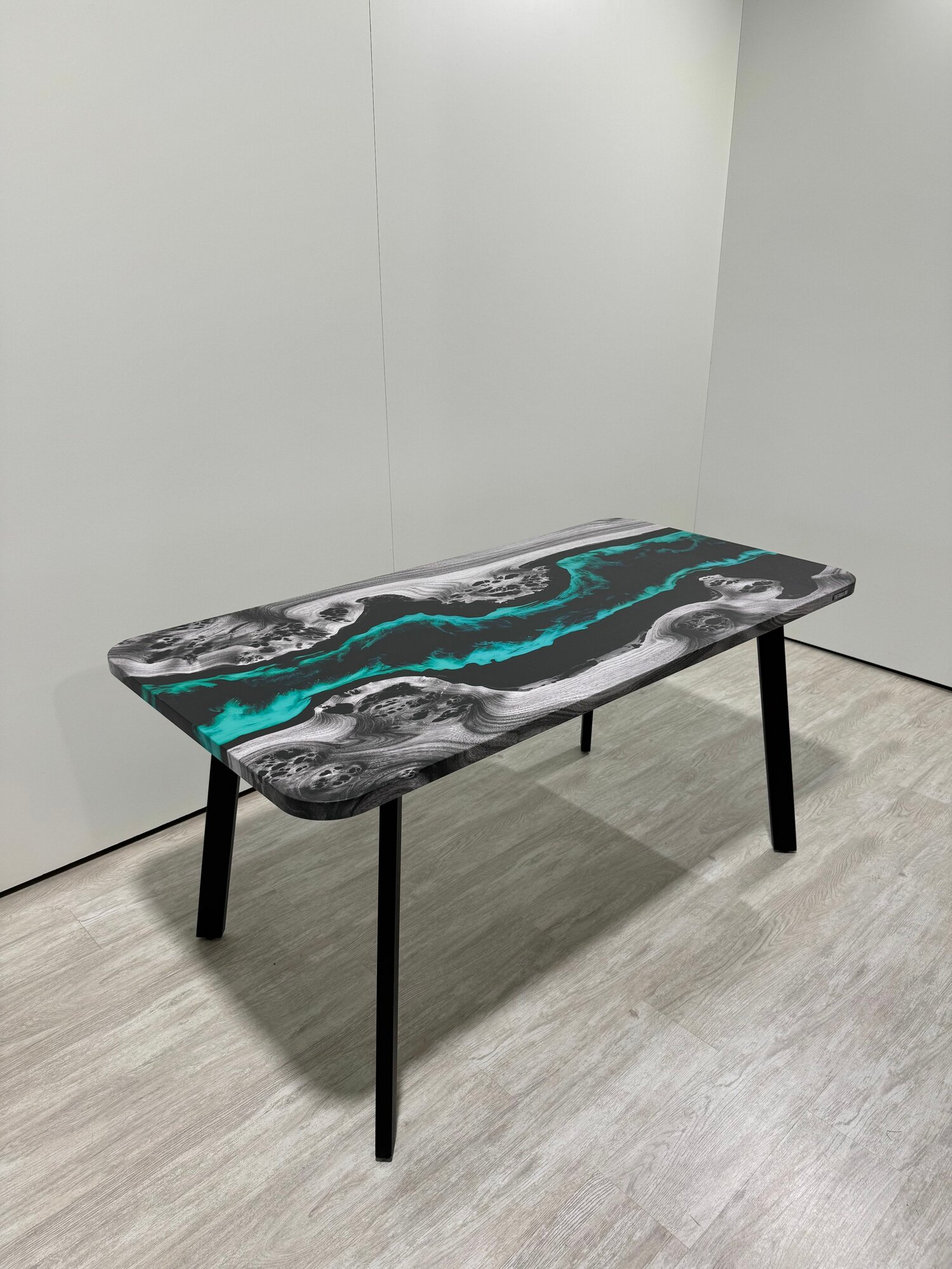 Стол кухонный обеденный 120х80 см THETABLE•RU прямоугольный нераскладной с металлическими ножками, модель 4.18/4.1