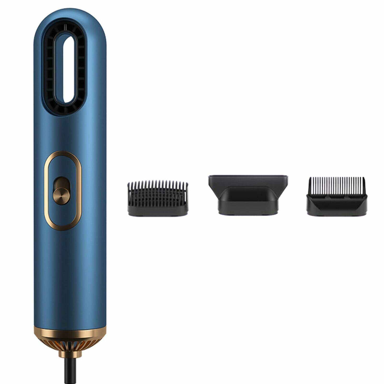 Портативный фен 3-в-1 с технологией двойных отрицательных ионов, мощный вентилятор для волос для использования дома и в салоне, удобный для путешествий