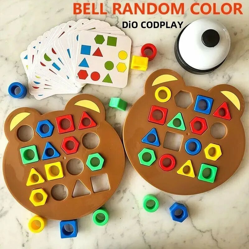 Развивающая игра подбор геометрических фигур / Сортер / Игры Монтессори