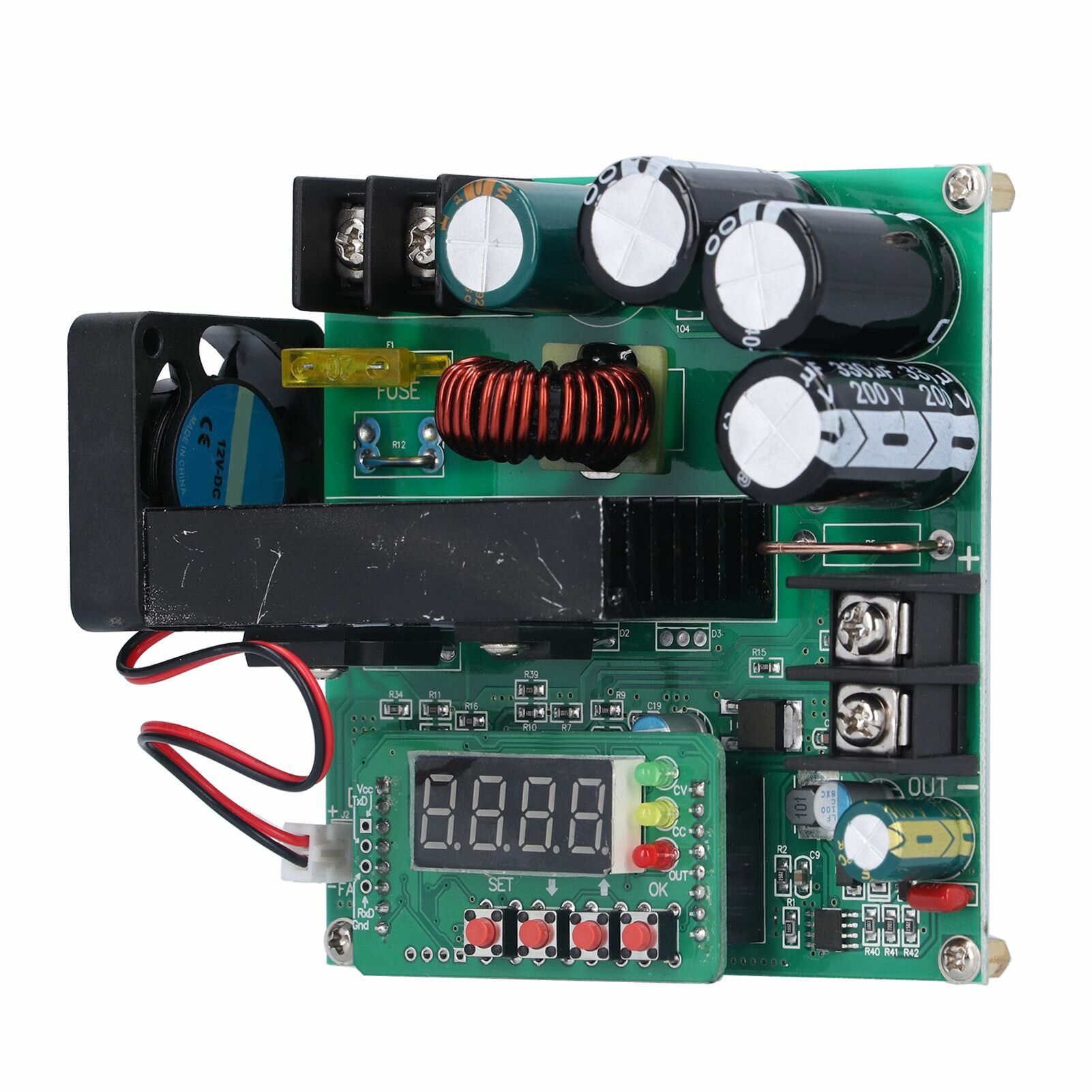 Модуль повышения напряжения, управление цифровым дисплеем, регулируемый преобразователь-стабилизатор напряжения BST 900W
