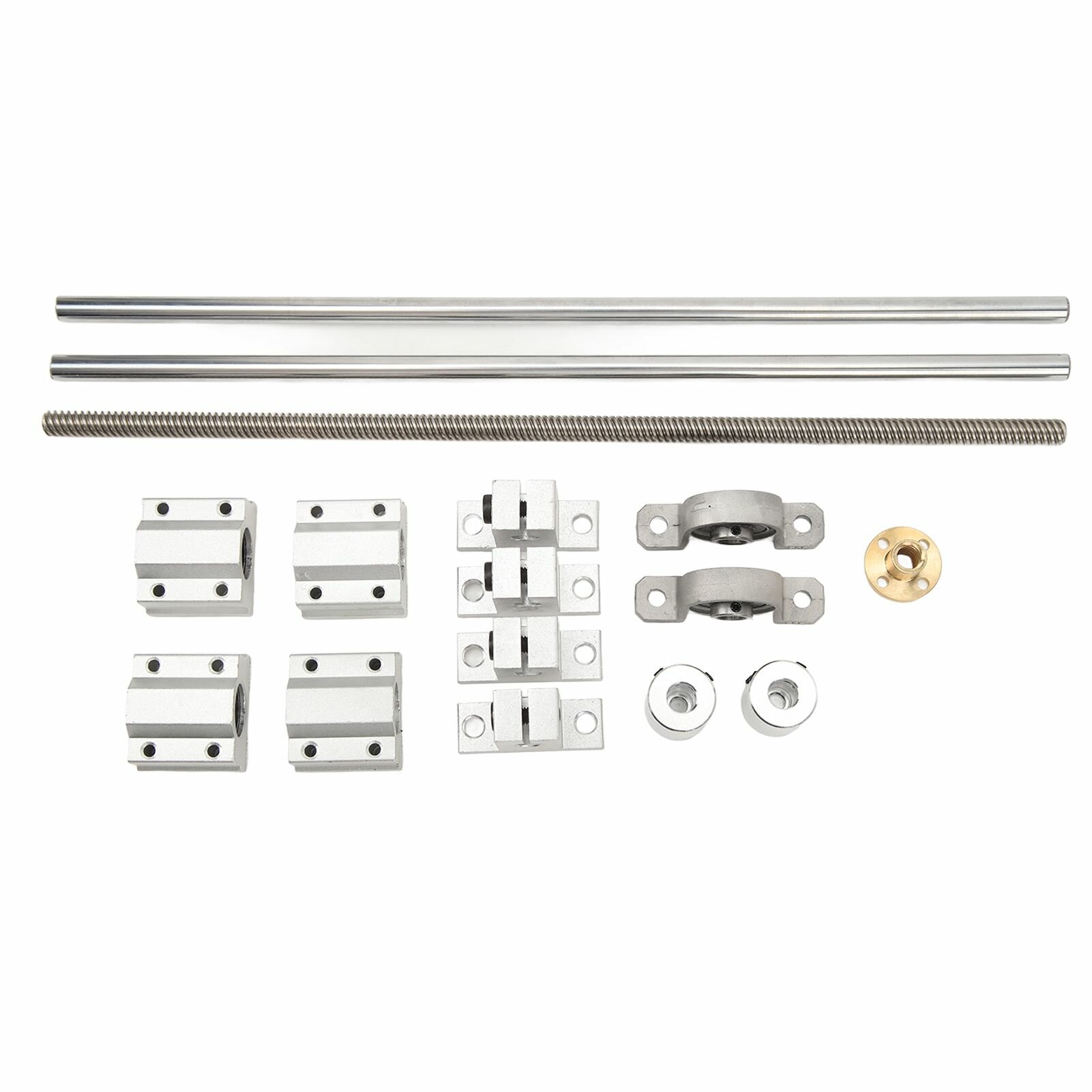 3D-принтер линейного движения SC8UU, направляющая опора вала, опорный блок подшипника KP08, вал скользящего стержня для гравировального станка 8 мм, длина 350 мм