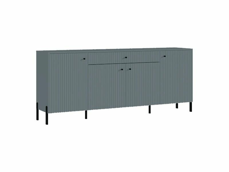 Комод Оливия Шарли Бриз, Сумеречный Голубой (металл опоры) 2,0 м