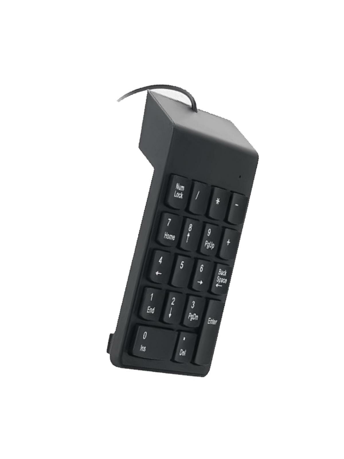 USB Numeric Keypad Ergonomic Keyboard For Office And Gaming Use Featuring Multimedia Shortcuttings With Durability