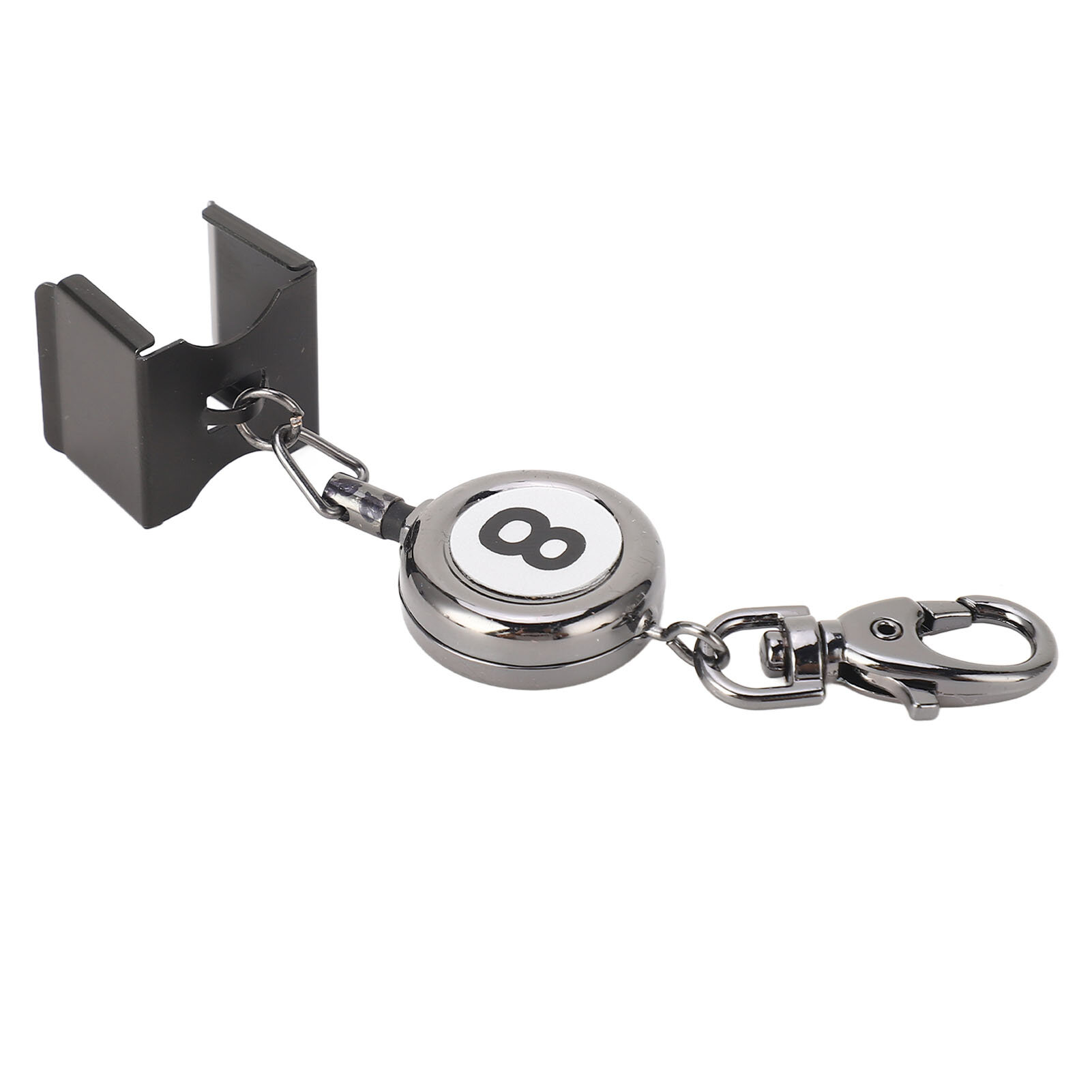 Держатель для бильярдного мела, черный, автоматический телескопический, 48 см, портативный, для бильярдных аксессуаров.