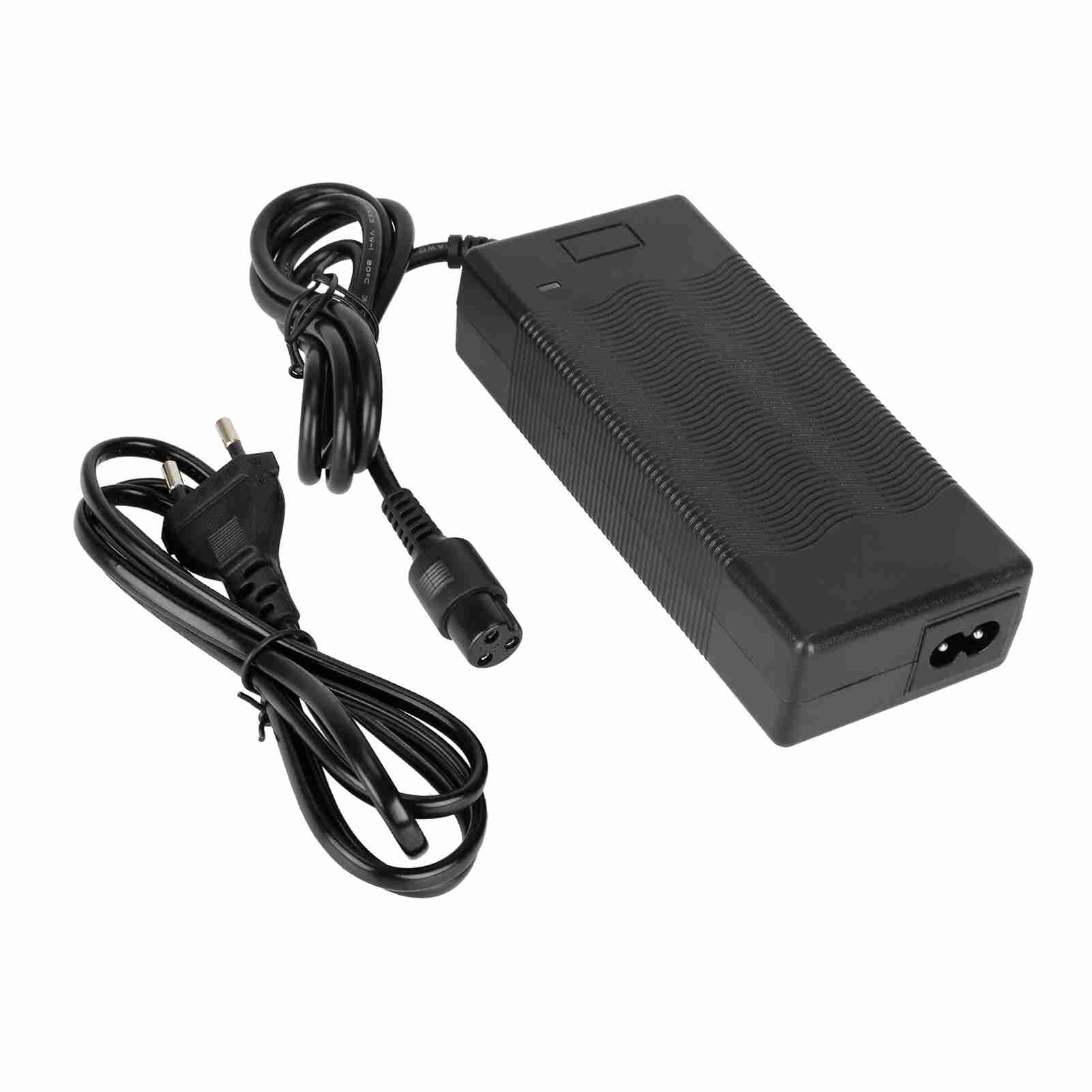 Адаптер зарядного устройства для электрического скутера 42 В, 2 А, 3-контактный встроенный для литиевой батареи 36 В, высокоскоростная быстрая зарядка, прочный для длительного использования