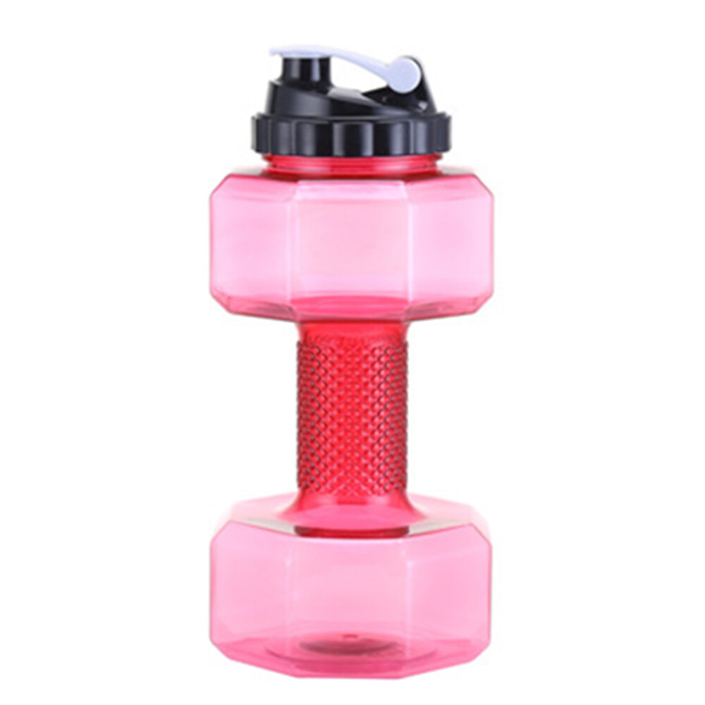Пластиковая гантеля-стакан для спорта 2600ML 2200ML большой объем фитнес-стакан рекламный водный стакан красный