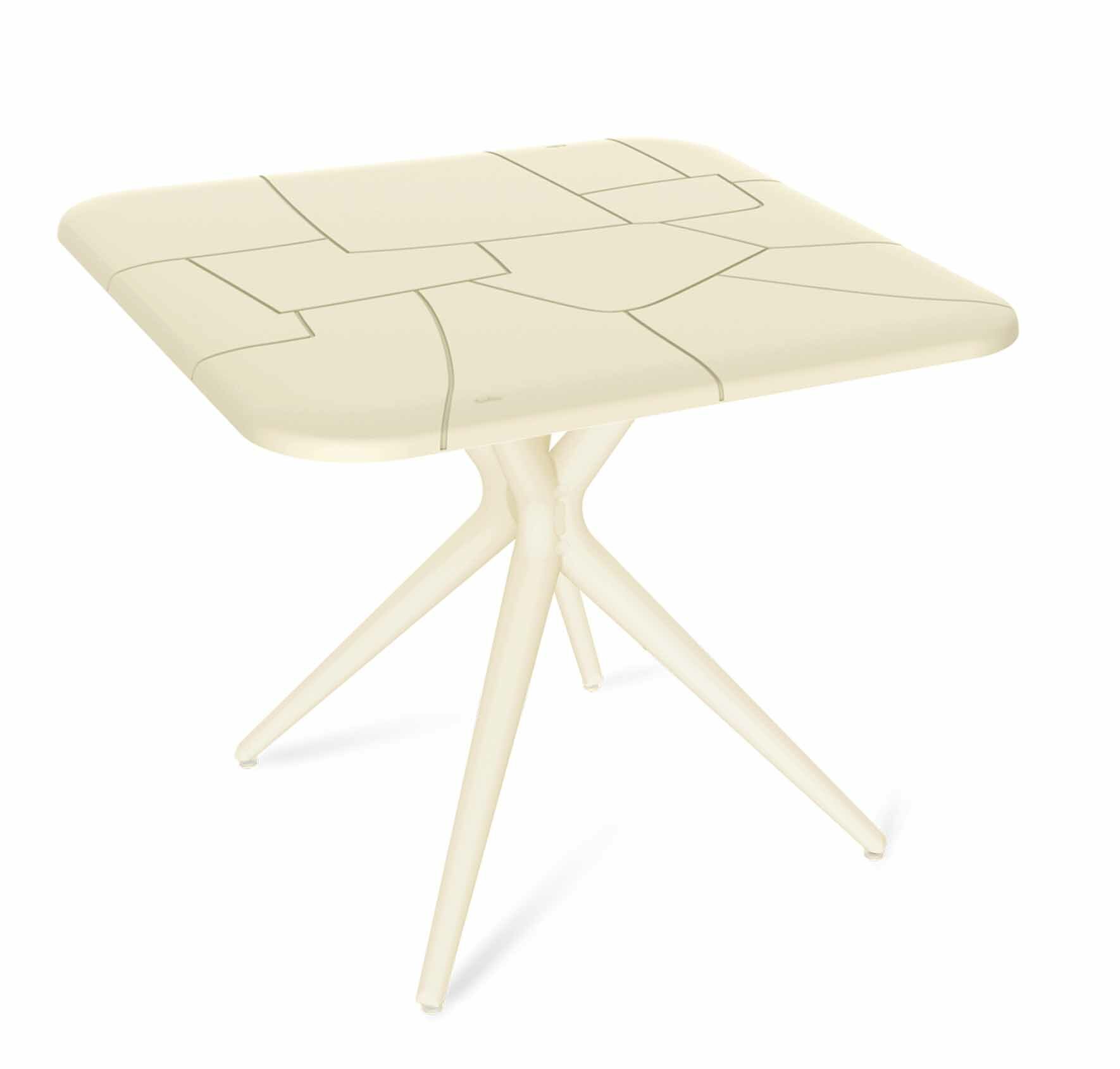 Стол из армированного пластика SHT-TU30/TT30 83/83 бежевый, регулируемые опоры