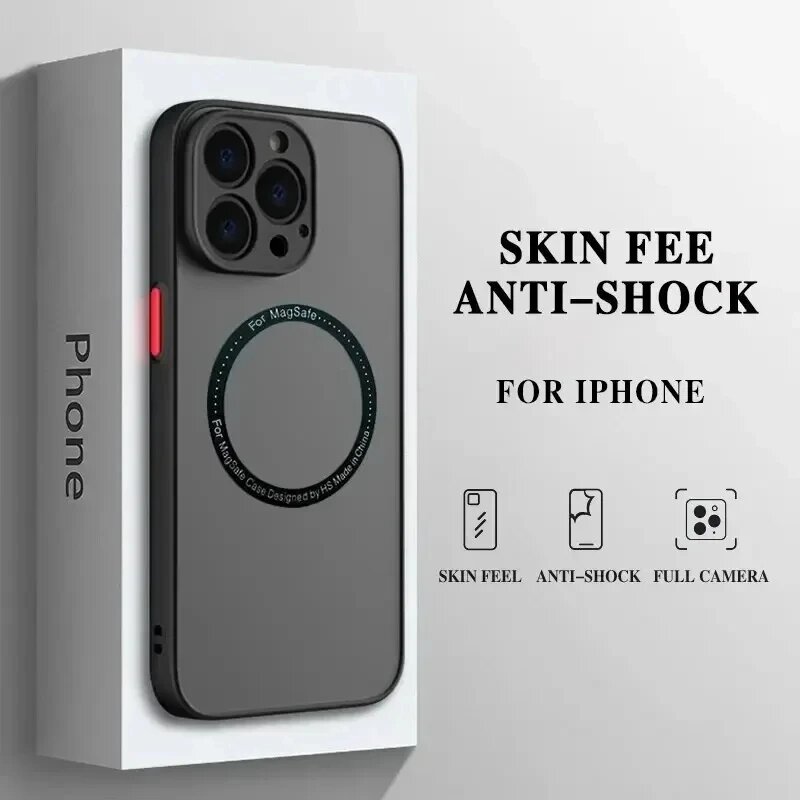 Чехол MagSafe для iPhone 15 Pro, черный