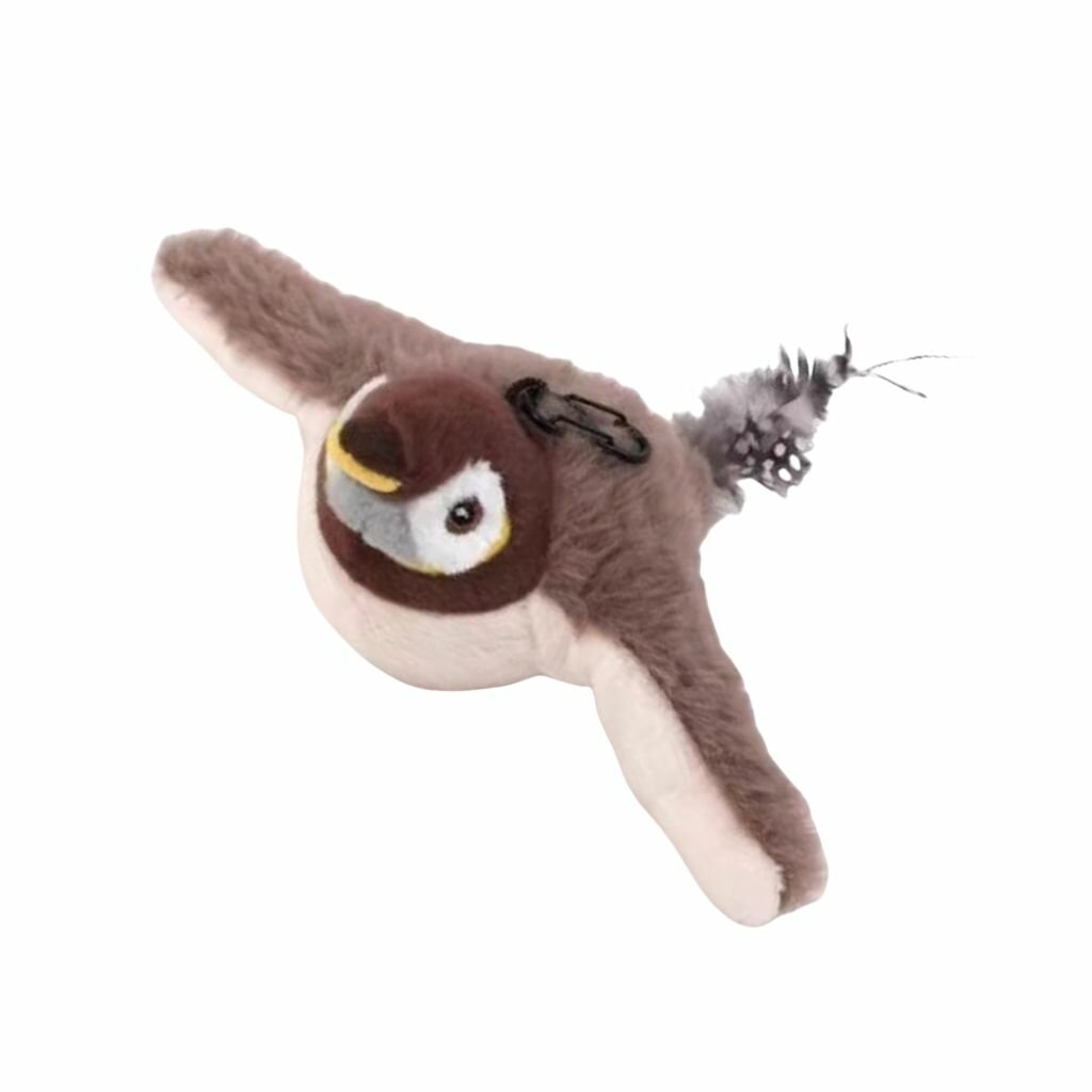 Симулятор воробья self-hey избавит от скуки игрушку для кошек-коричневый воробей