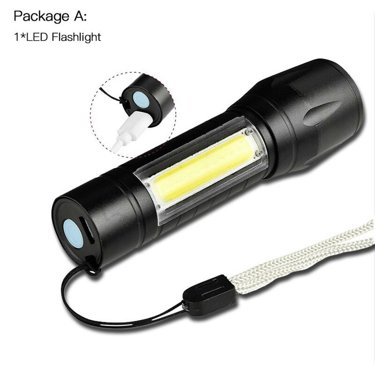 Встроенный аккумулятор XP-G Q5 Zoom Focus Mini светодиодный фонарик Torch Lamp Lantern 2000Lumen Регулируемый фонарик-ру