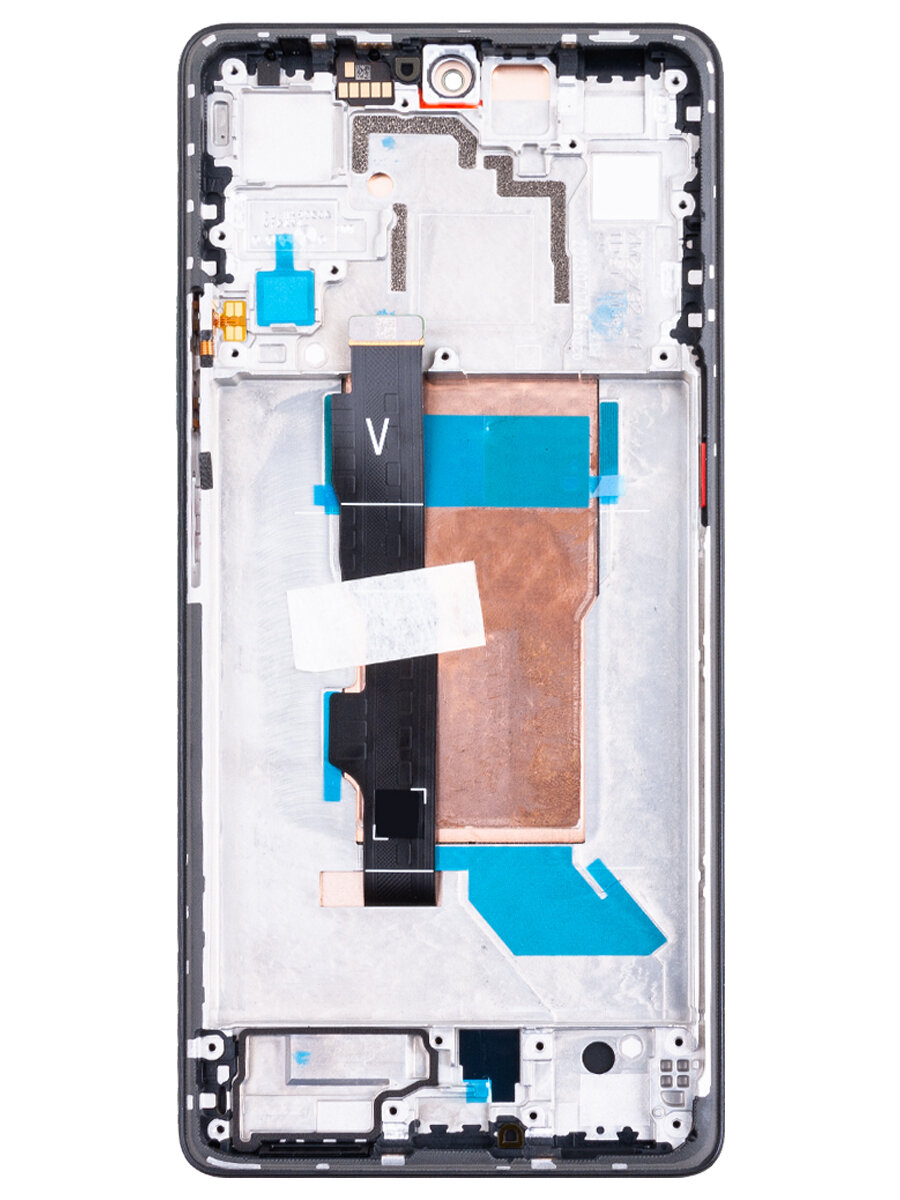 Дисплей для Xiaomi Poco F5 модуль с рамкой и тачскрином (черный) OEM