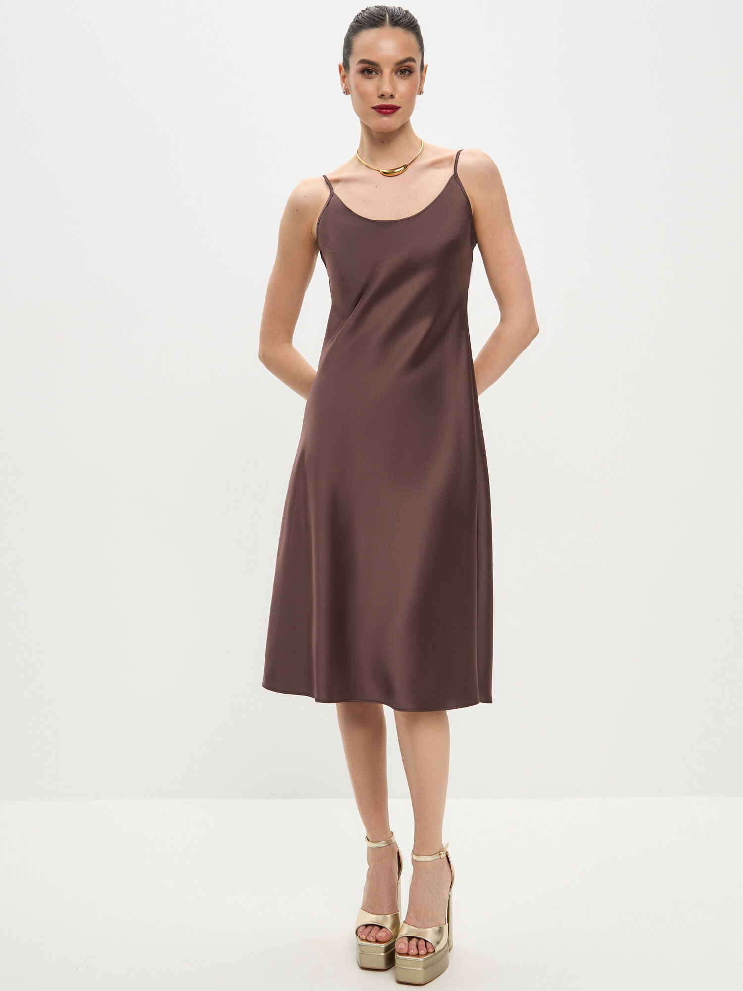 Платье шелковое Forgetmenot миди