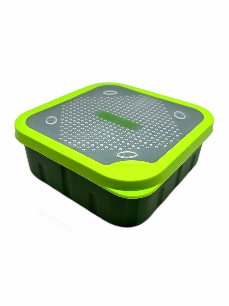 Коробка для прикормки или насадки CARPHUNTER Bait Box Mesh Top 2,2pt 1,25л175x175x60 мм