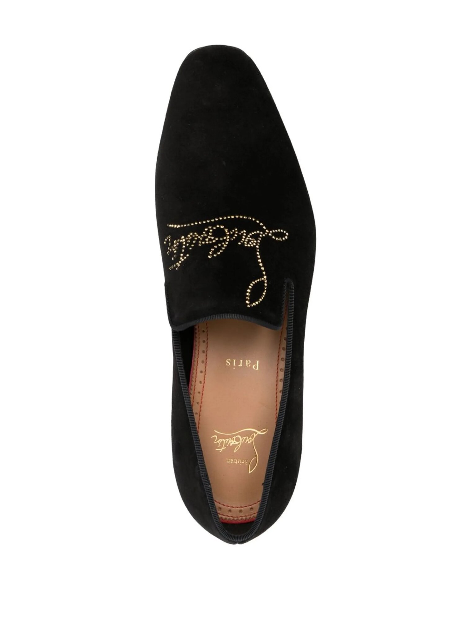Лоферы Christian Louboutin Лоферы с логотипом, размер 40, black/black — фото 1