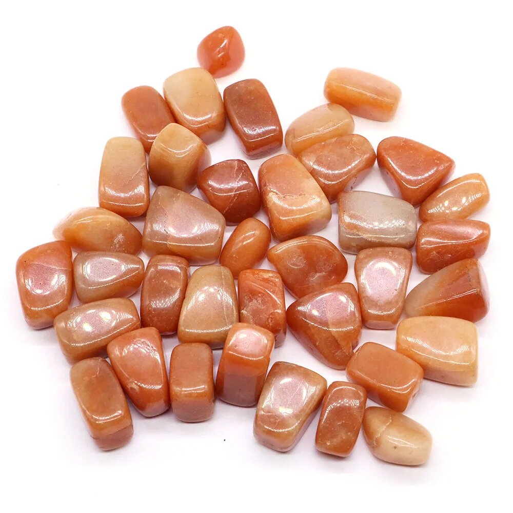 Кристаллы голубого турмалинового цвета набор 1000g, Orange Aventurine