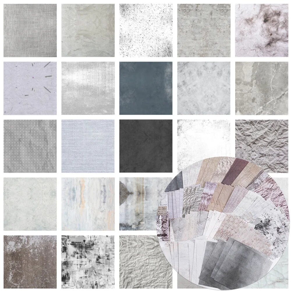 100 шт. фон с текстурой радужного цвета, крафт-бумага, коллаж, ретро-журнал, декоративные альбомы «сделай сам», смешанные художественные материалы для скрапбукинга