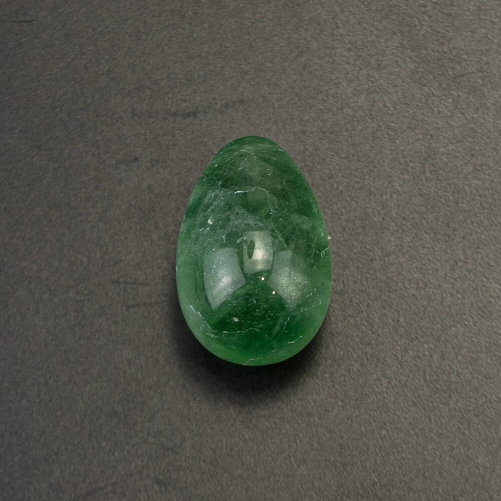 Хрустальное яйцо Изумрудный, chlorofluorite