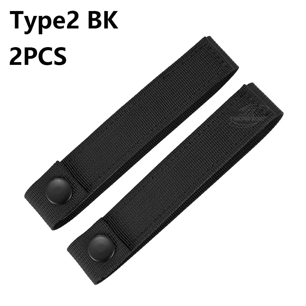 Тактические пряжки Molle Type2 BK, 2 шт, черные