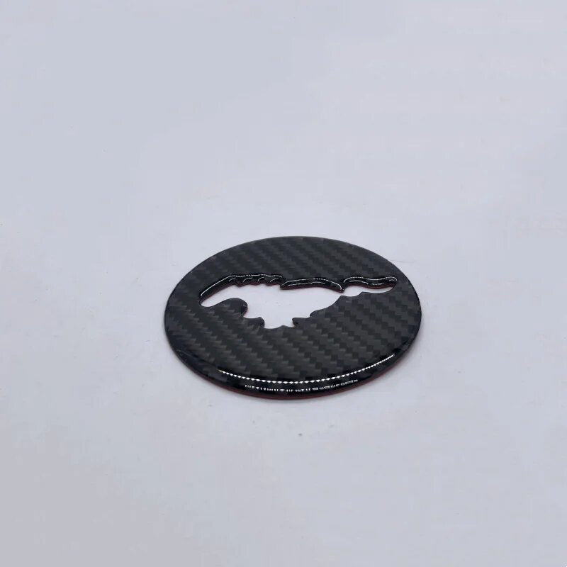Эмблема рулевого колеса из углеродного волокна для Ford Mustang, автомобильные наклейки, автостайлинг 2015, 2016, 2017, 2018, 2019, автомобильные аксессуары